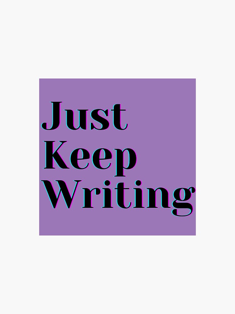 "Writing your thesis" Sticker for Sale by Kerras Kjobed | Redbubble
