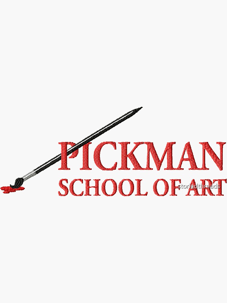 "Pickman School of Art" Sticker by storiedthreads | Redbubble