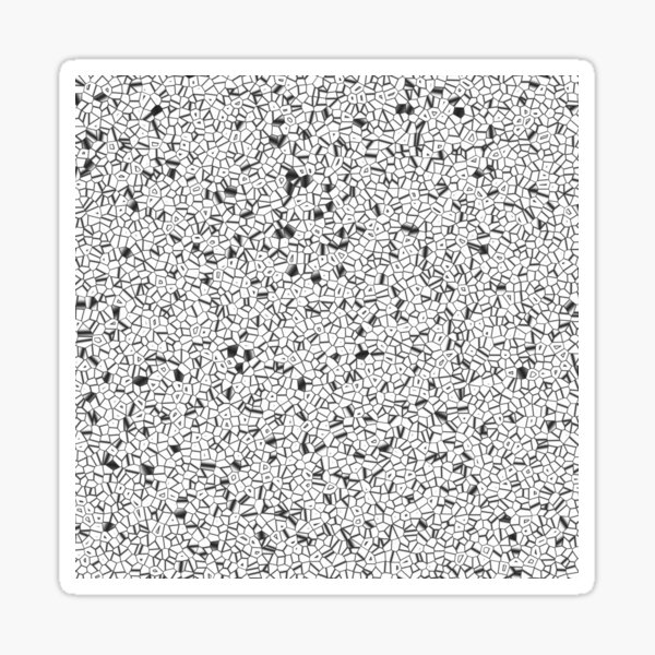 "Small Black And White Pieces" Sticker for Sale by freetodesign | Redbubble