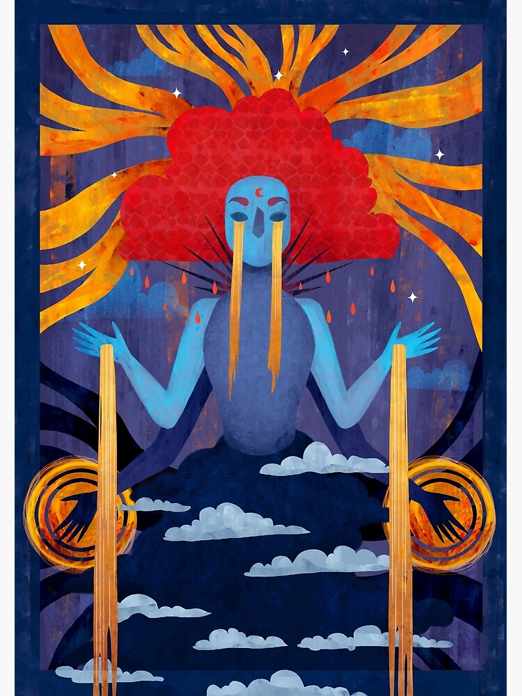 "Hayaa - Goddess of rain and storms" Poster by MadPillow | Redbubble
