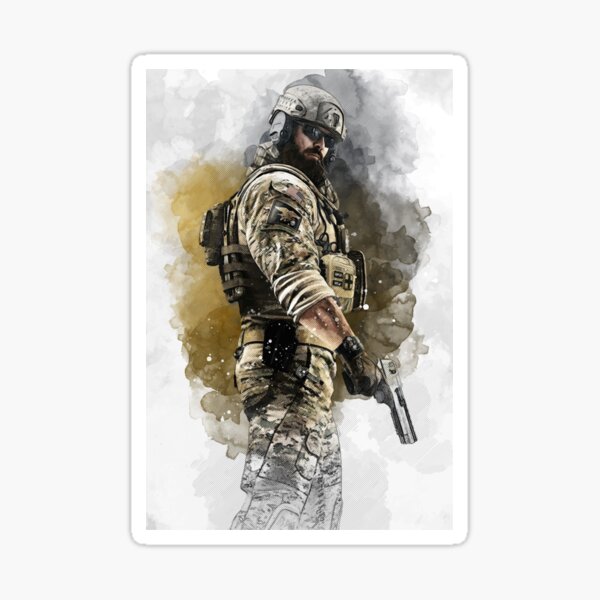Rainbow Six Siege Blackbeard Operator Stickers | Redbubble