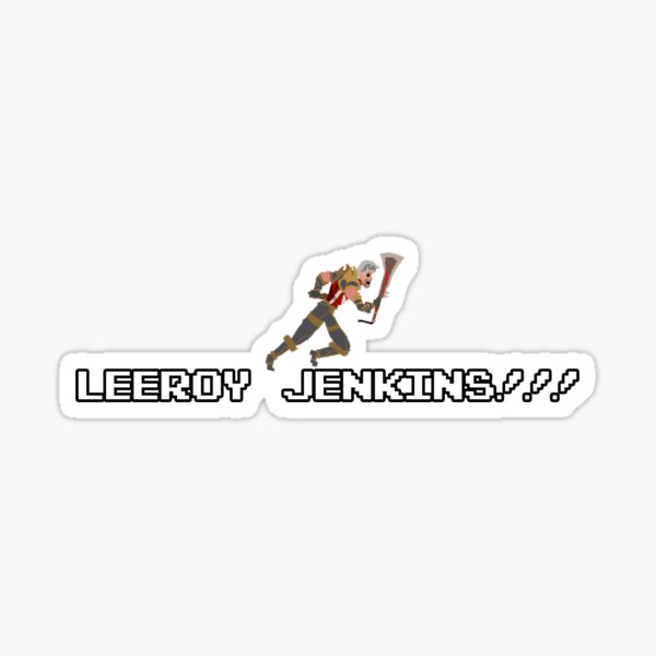 "Leeroy Jenkins" Sticker for Sale by carnagesb | Redbubble