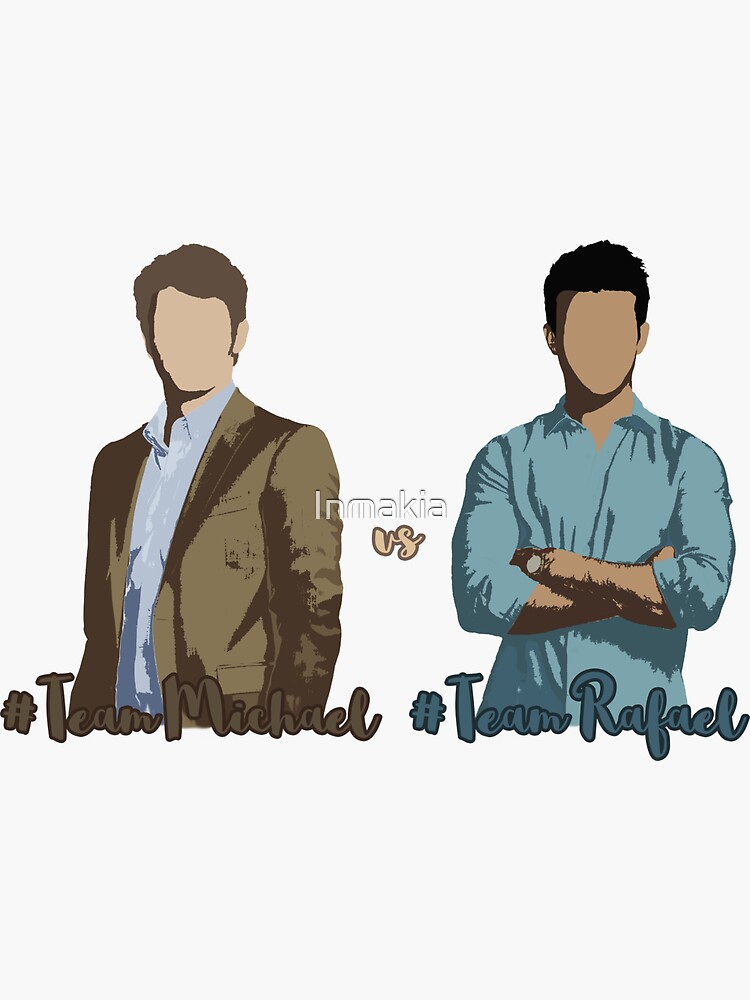 "#TeamMichael vs #TeamRafael (Jane The Virgin)" Sticker for Sale by ...