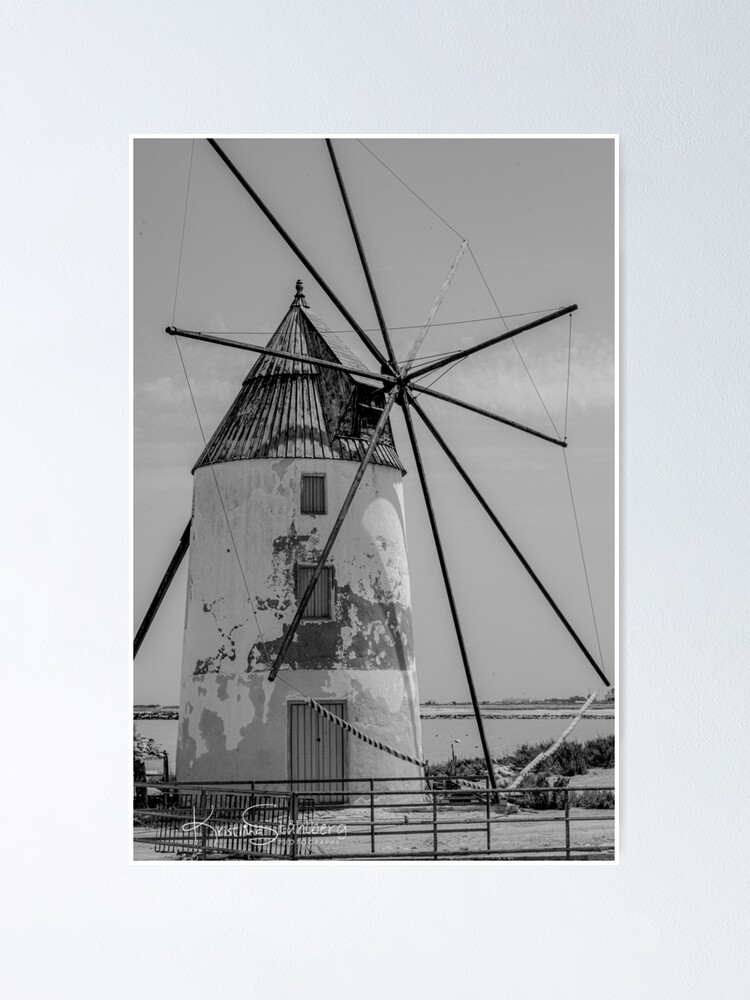 "Old windmill" Poster for Sale by MagiaDelNorte | Redbubble