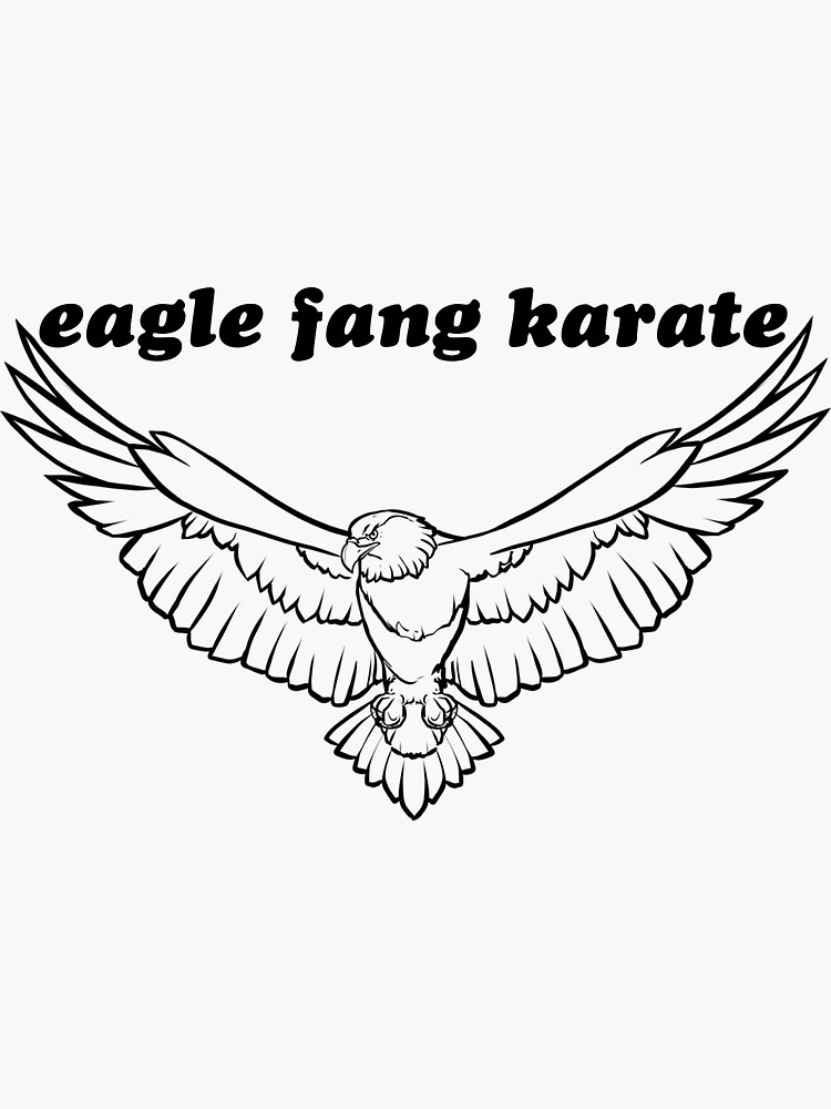 "eagle fang karate" Sticker for Sale by Mohamedtaken | Redbubble