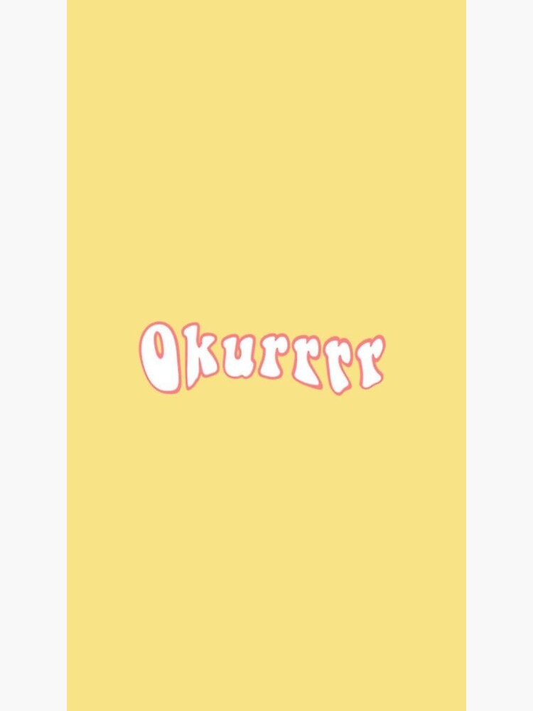 "Okurrrr" Sticker by Sevastit0 | Redbubble