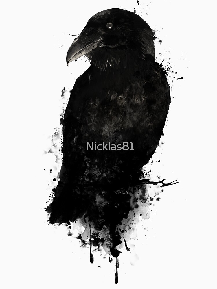 "The Raven" T-shirt for Sale by Nicklas81 | Redbubble | raven t-shirts ...