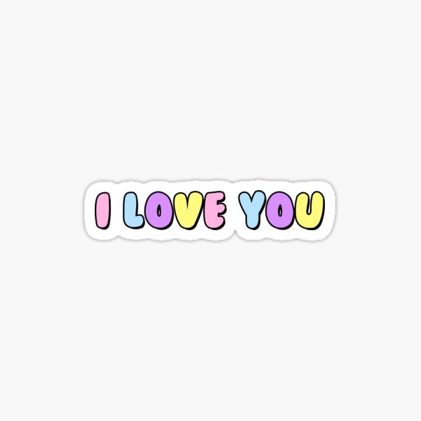 "ily" Sticker for Sale by Lunas-Bloom | Redbubble