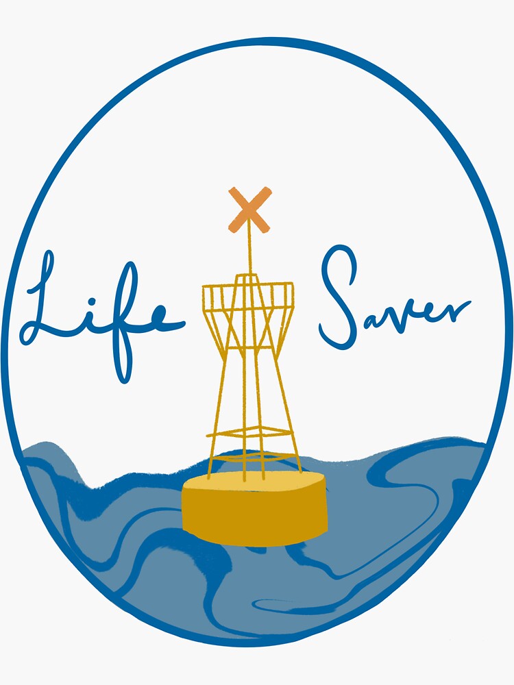 "Life Saver Illustration" Sticker by zoetropedesign | Redbubble