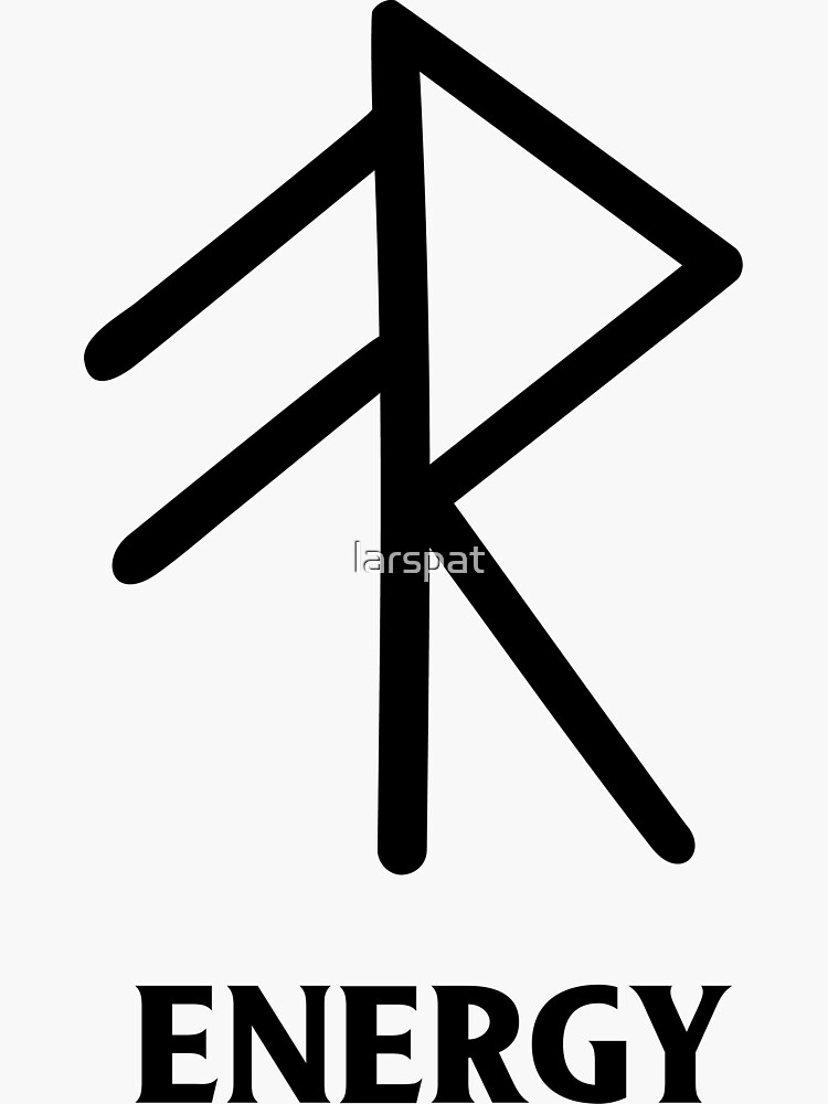 "Viking Runes Energy" Sticker for Sale by larspat | Redbubble