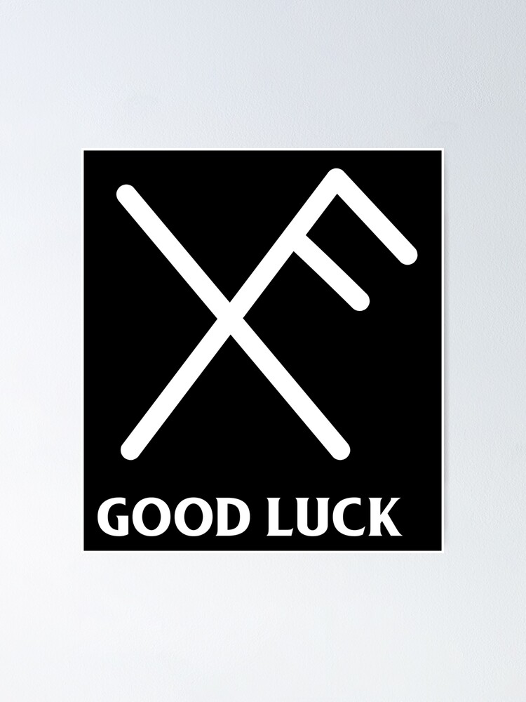 "Viking Runes Good Luck" Poster for Sale by larspat | Redbubble