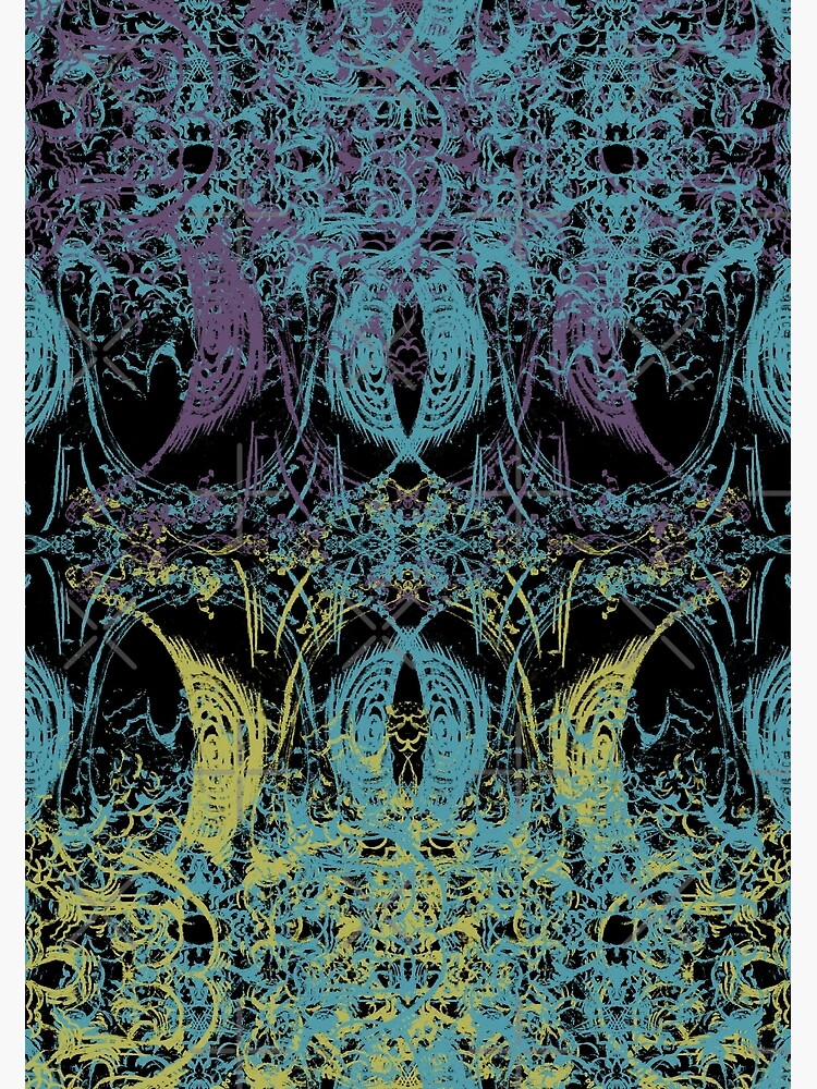 Póster «Patrón de alas de ángel: amarillo tacha, azul hippie y violeta ...