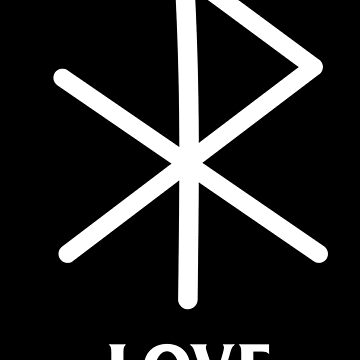 "Viking Runes Love" Sticker for Sale by larspat | Redbubble