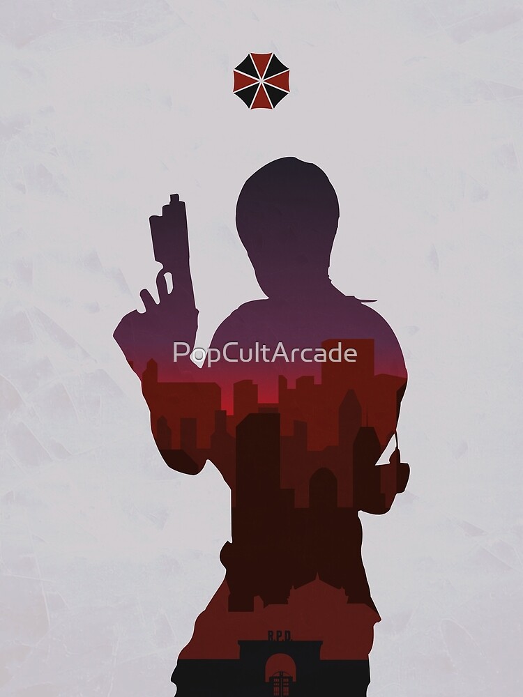 "Leon Kennedy (Light) - Minimalist Silhouette Style - Video Game Art ...