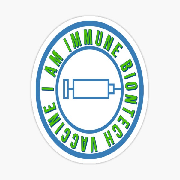 "Biontech Vaccine immunity " Sticker for Sale by Karak1989 | Redbubble
