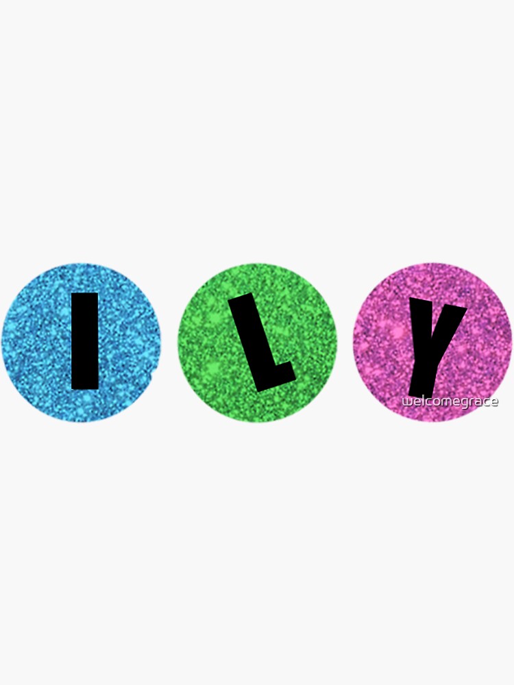 "ily glitter sticker inspired by Olivia Rodrigo drivers license ...