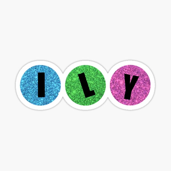 "ily glitter sticker inspired by Olivia Rodrigo drivers license ...