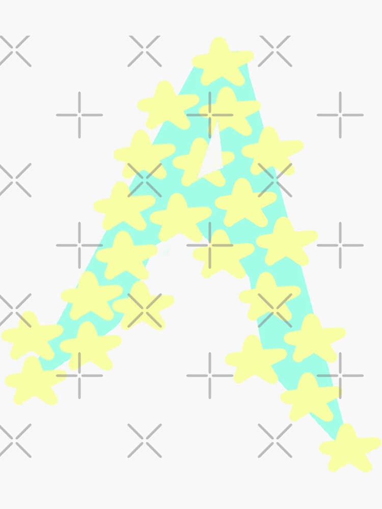 "monogram star a" Sticker for Sale by annaseditss | Redbubble