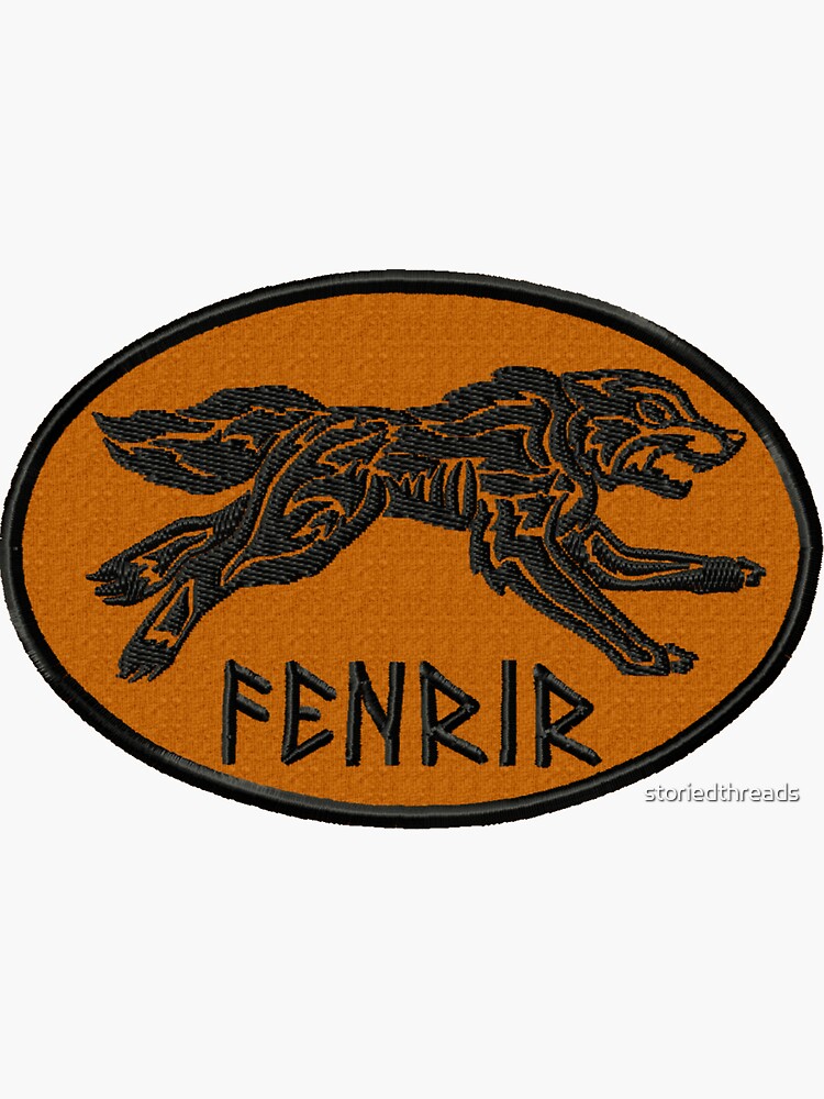 "Fenrir" Sticker for Sale by storiedthreads | Redbubble
