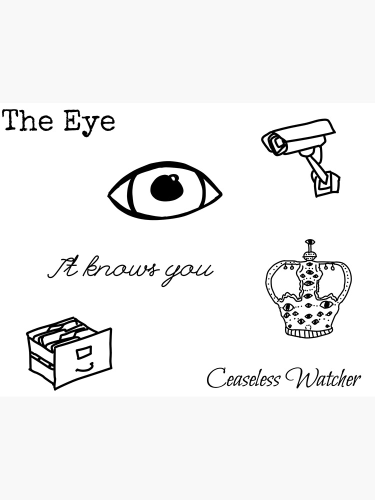 "TMA "The Eye" entity sticker pack" Poster by eggily1023 | Redbubble