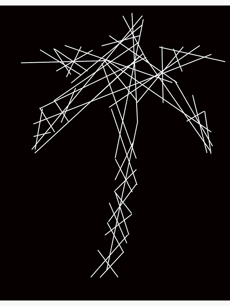 "Palm Tree String Art" Poster for Sale by TigerbombT | Redbubble