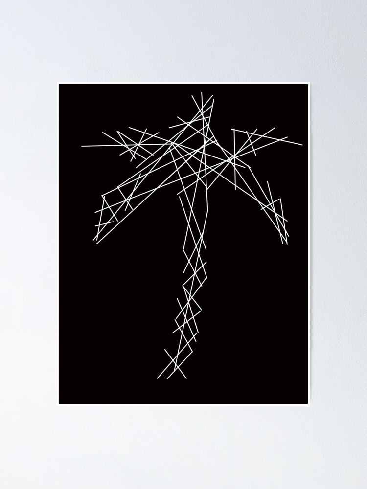 "Palm Tree String Art" Poster for Sale by TigerbombT | Redbubble
