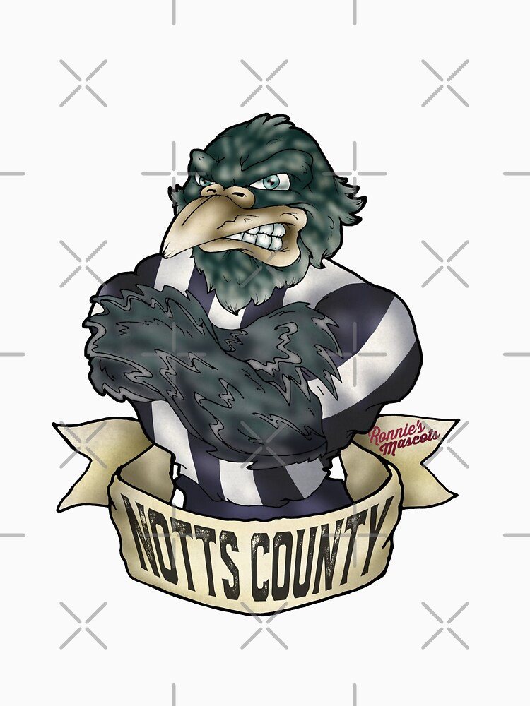 "Notts County Magpie Mascot" T-shirt for Sale by RonniesMascots ...