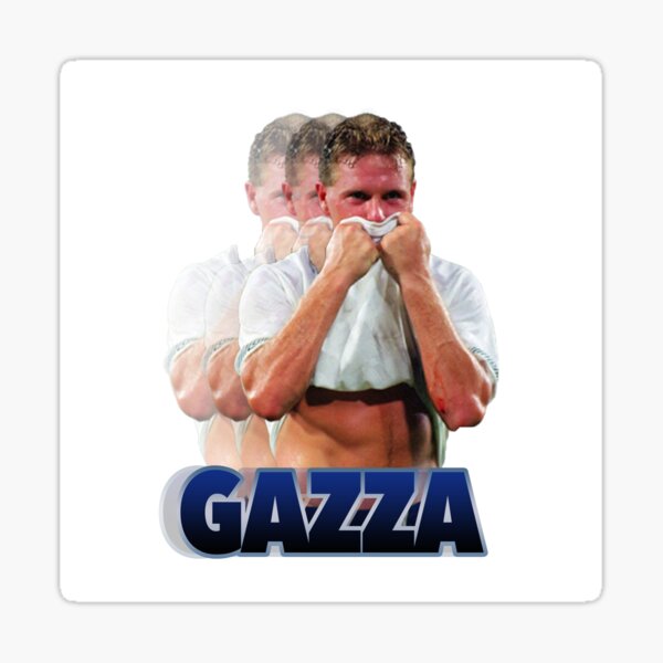 "paul gascoigne crying gazza spurs england football logo" Sticker by ...