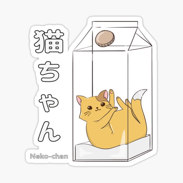 "Cute Animal - Cat (Neko)" Sticker for Sale by TampopoCo | Redbubble