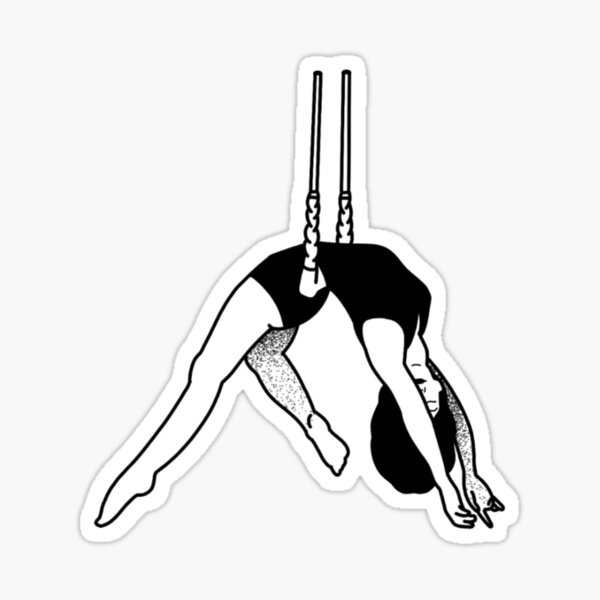 "Circus acrobat" Sticker by Morpheedesign | Redbubble