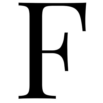 "Copy of Letter F in a Classic Font" Art Board Print for Sale by ...