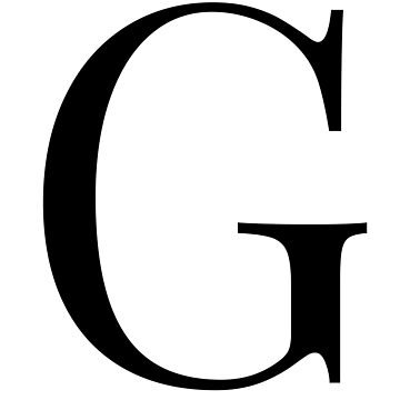 "Letter G in a Classic Font" Art Board Print for Sale by Kaitlyn Hart ...