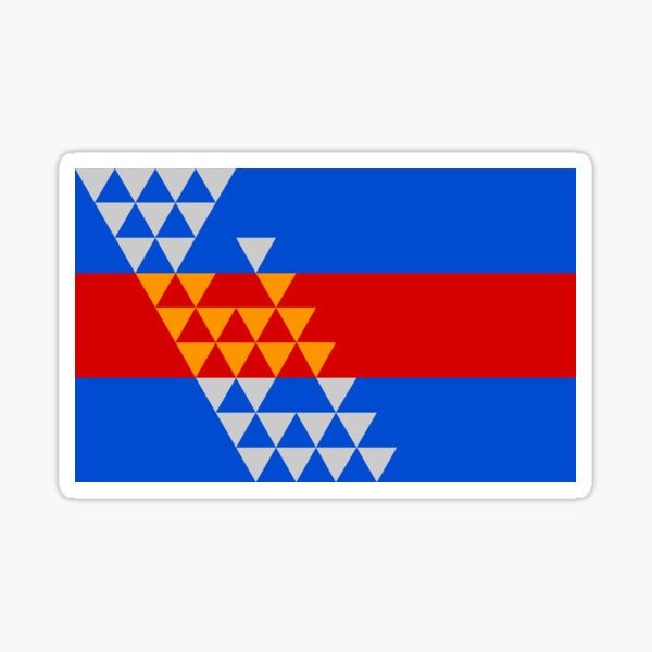 "Pomo Indian Flag" Sticker for Sale by tony4urban | Redbubble