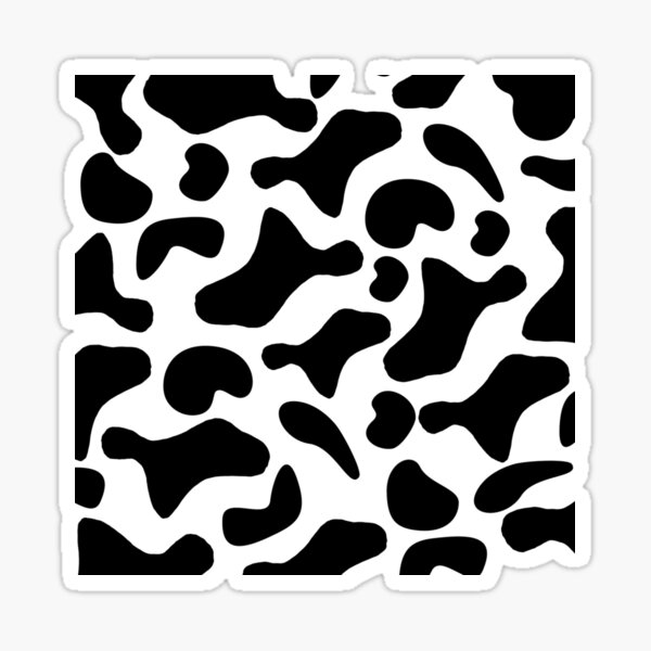 "Black and White Spots" Sticker for Sale by AnayikaT | Redbubble