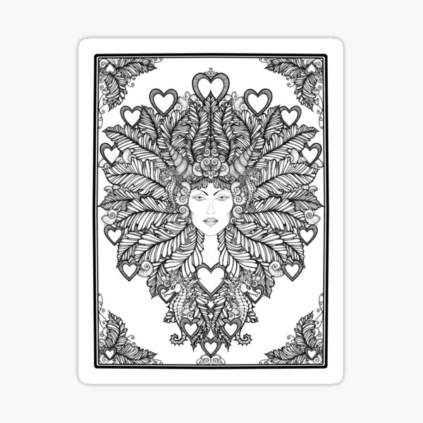 "Beautiful Poker face " Sticker for Sale by stickypixie | Redbubble