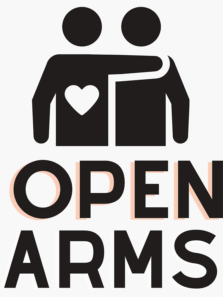 "Open Arms " Sticker by Urbanmedic | Redbubble