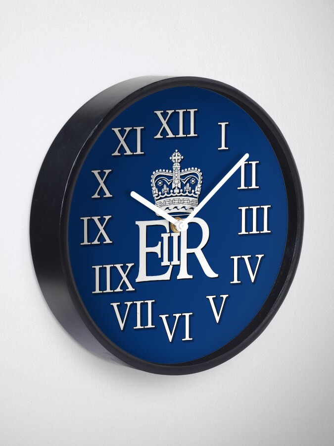 "The Royal Cypher of Queen Elizabeth II" Clock for Sale by WOOFANG ...