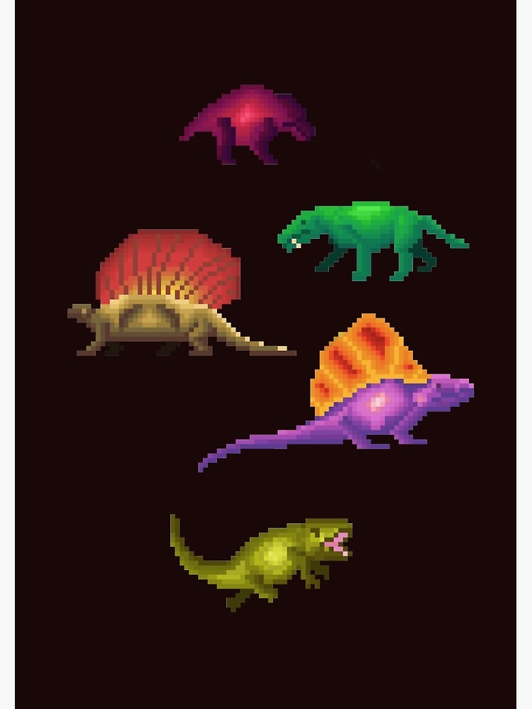 "Prehistoric Pixels: permian" Spiral Notebook by ElinBjorck | Redbubble