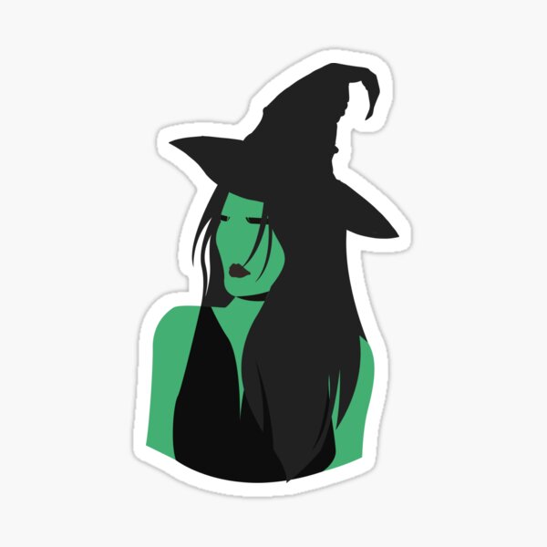 "Elphaba." Sticker for Sale by orlandoandres | Redbubble