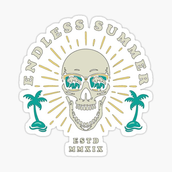 "Endless Summer " Sticker for Sale by evilgo | Redbubble