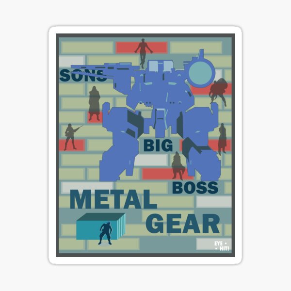 "Metal Gear Solid - Sons of Big Boss" Sticker for Sale by EYEHIT ...