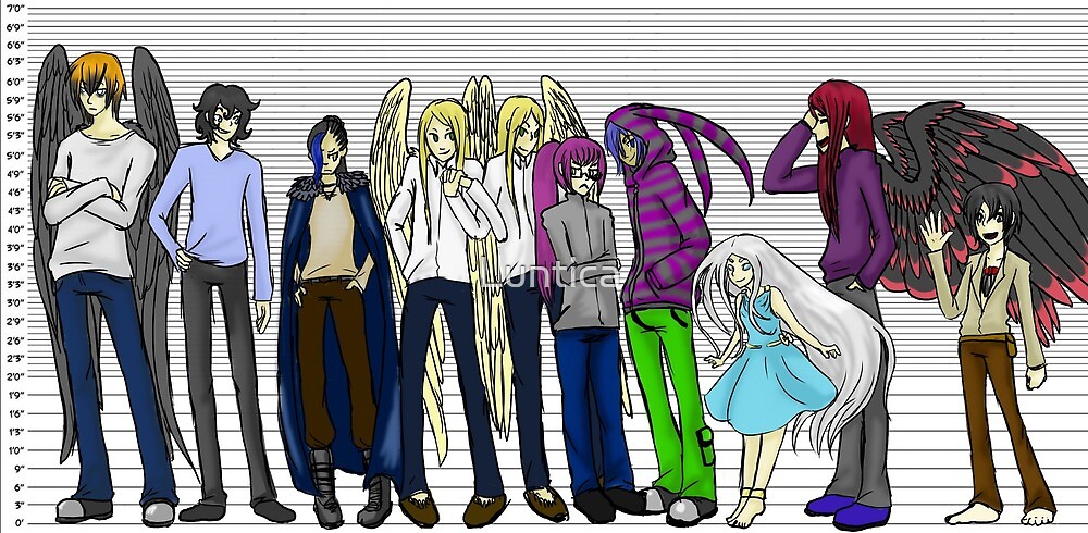 "Character height chart" by Luntica | Redbubble