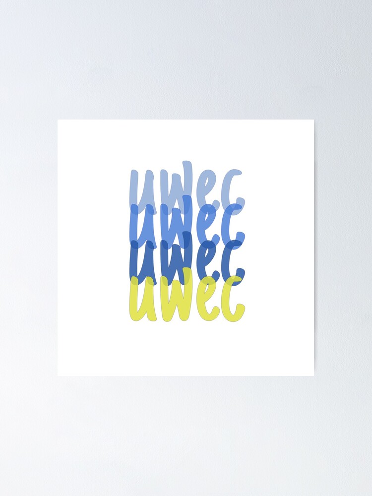 "uw eau claire stacked design" Poster for Sale by alexiaafolkman ...