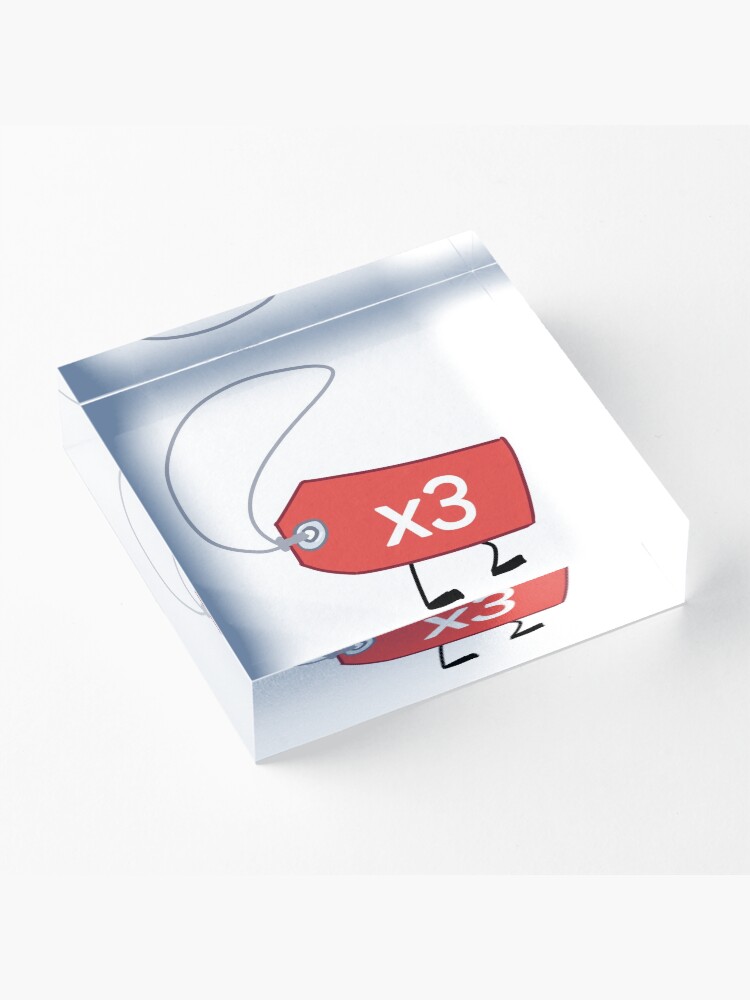 "BFB Price tag " Acrylic Block by Cicadastar | Redbubble