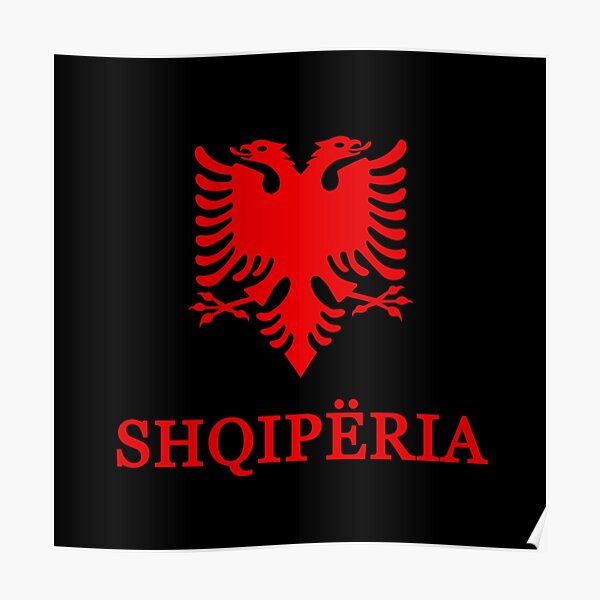 "Shqipëria Red" Poster by VRedBaller | Redbubble