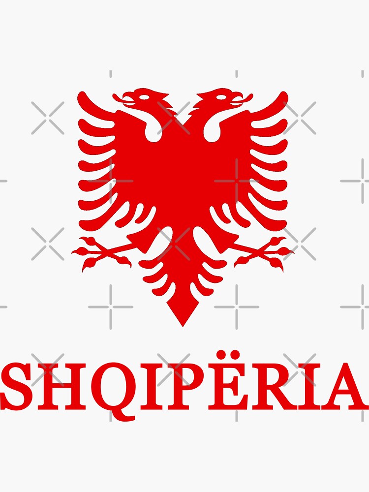 "Shqipëria Red" Sticker for Sale by VRedBaller | Redbubble