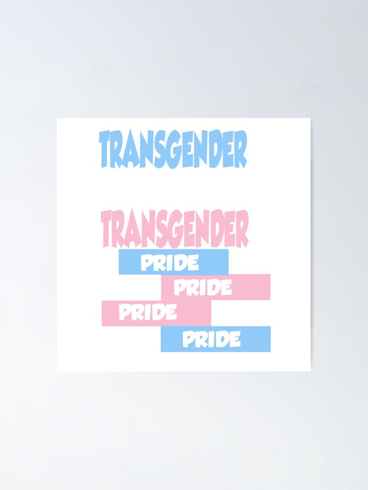 "Transgender,TRANS PRIDE FLAG" Poster by transRio | Redbubble