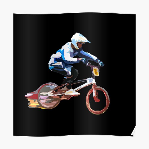 "bmx race" Poster by ricobarinas | Redbubble