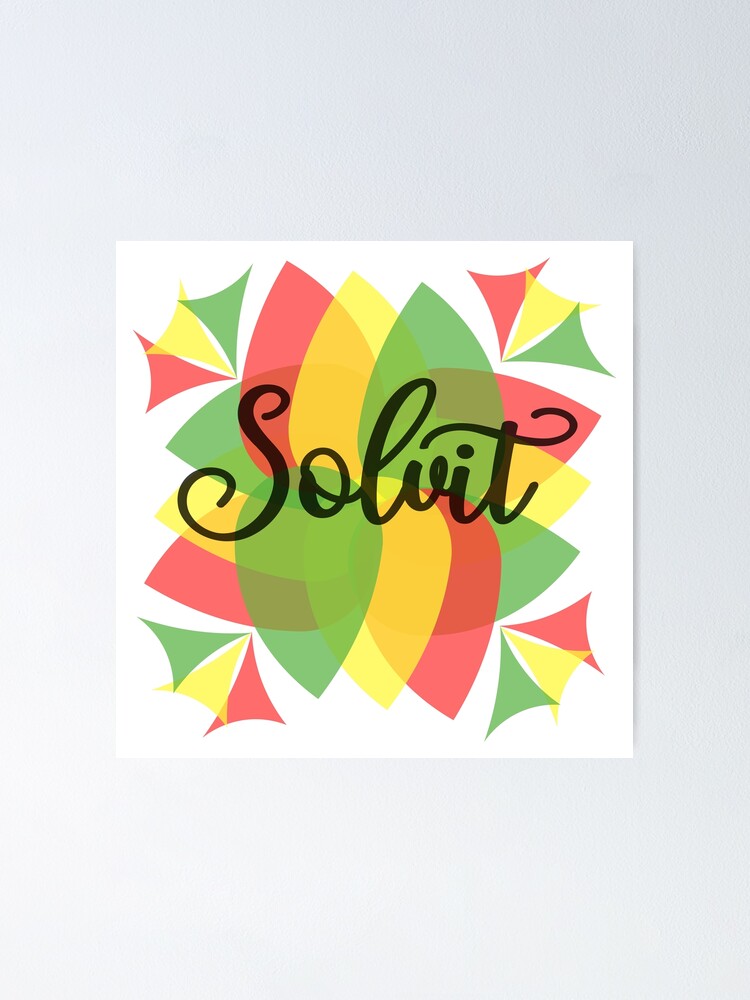 "Solvit = Relaxed in Latin" Poster for Sale by PabloPeralta | Redbubble