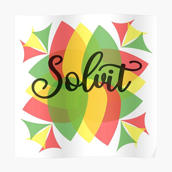 "Solvit = Relaxed in Latin" Poster for Sale by PabloPeralta | Redbubble